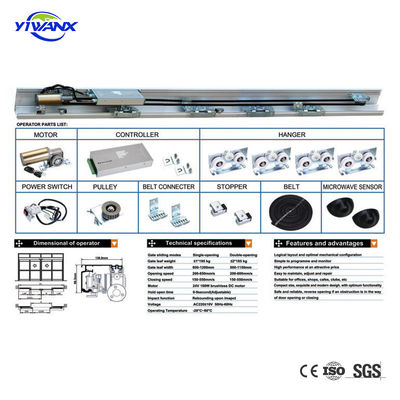 Oem Otomatis Pintu Geser Pembuka Mekanisme Pintu Geser Motorized